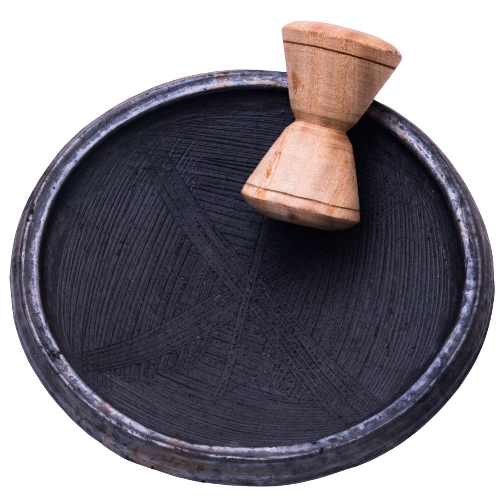 Asanka Bowl with Tapoli – Handcrafted Ghanaian Mortar & Pestle Set ...