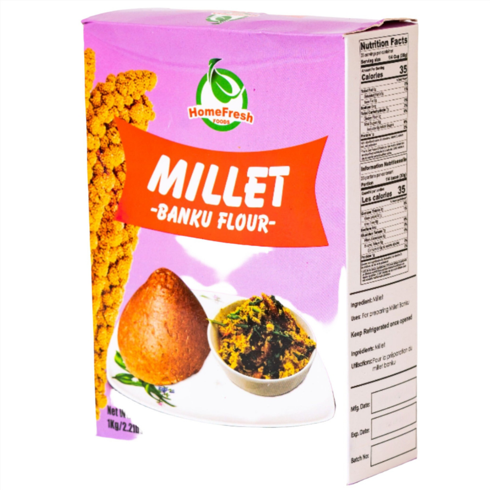 Home Fresh Millet Banku Flour 1kg Gluten Free